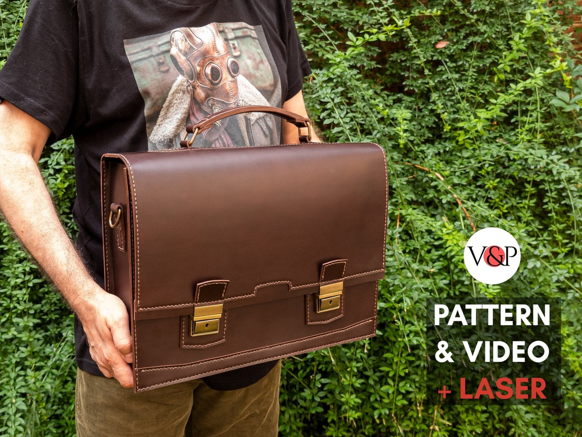 Logan Briefcase PDF Pattern, Laser Cut File (DXF) and Instructional Vi – Vasile and Pavel ...