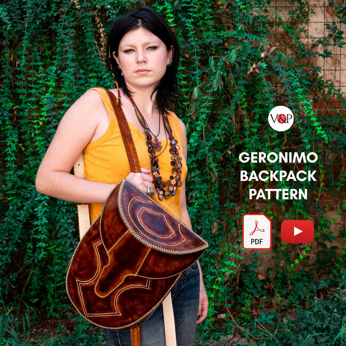 PDF Pattern and Instructional Video for Geronimo Backpack – Vasile and Pavel Leather Patterns