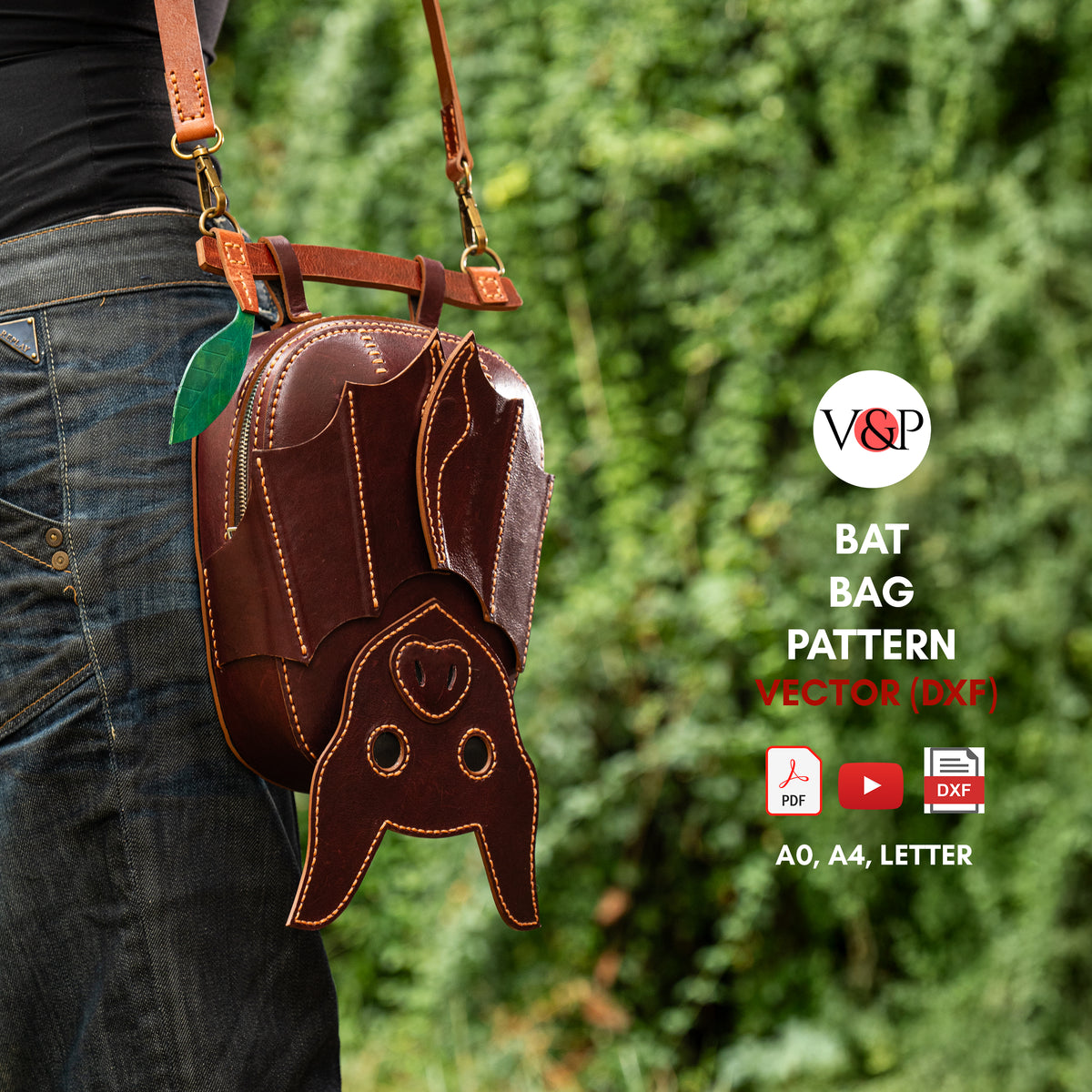 PDF + Video + DXF for the Bat Bag – Vasile and Pavel Leather Patterns