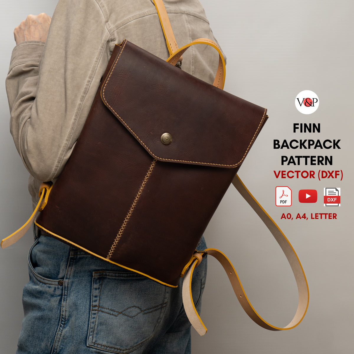 PDF Pattern, DXF and Instructional Video for Finn Backpack – Vasile and ...