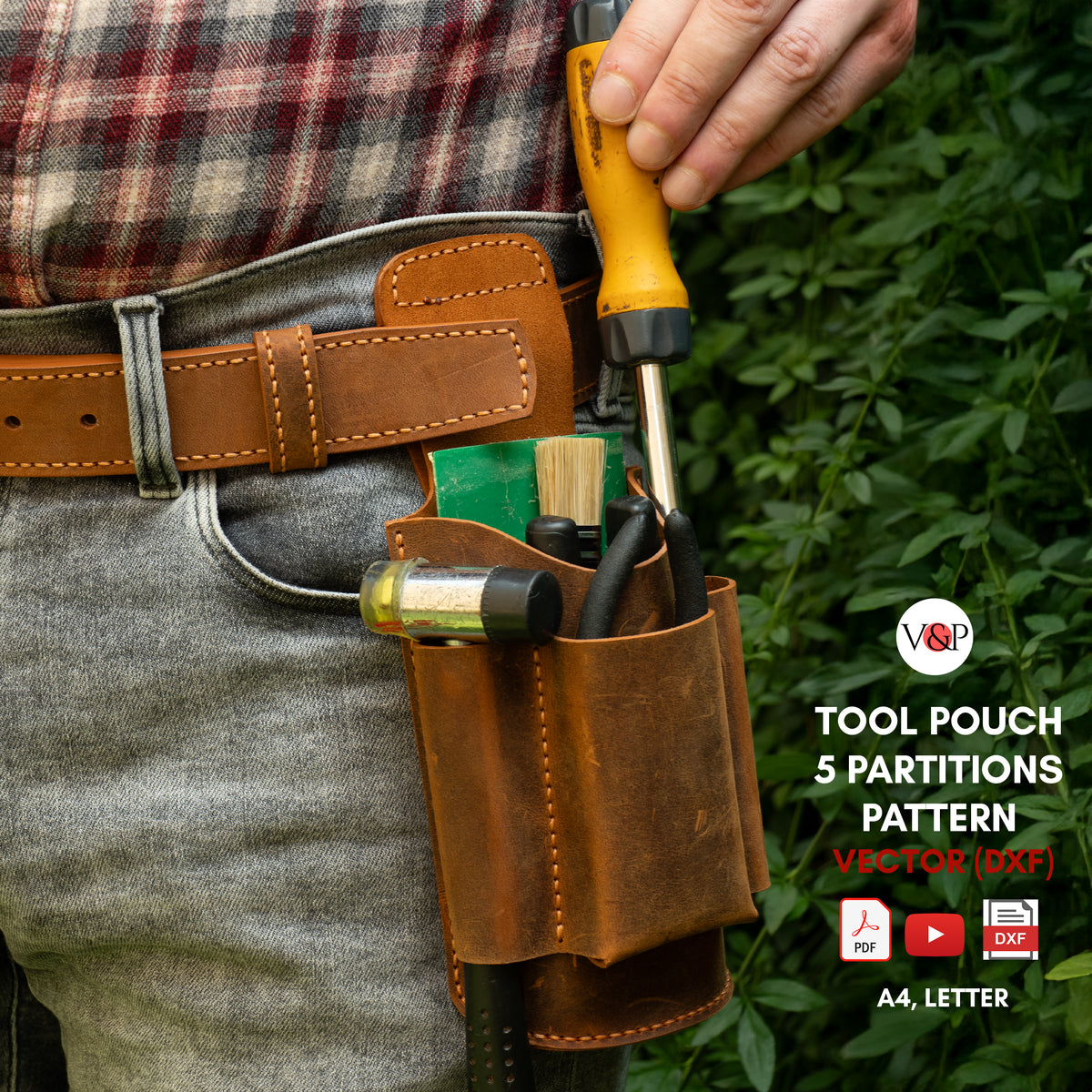 PDF Pattern, DXF and Instructional Video for Tool Pouch – Vasile and ...