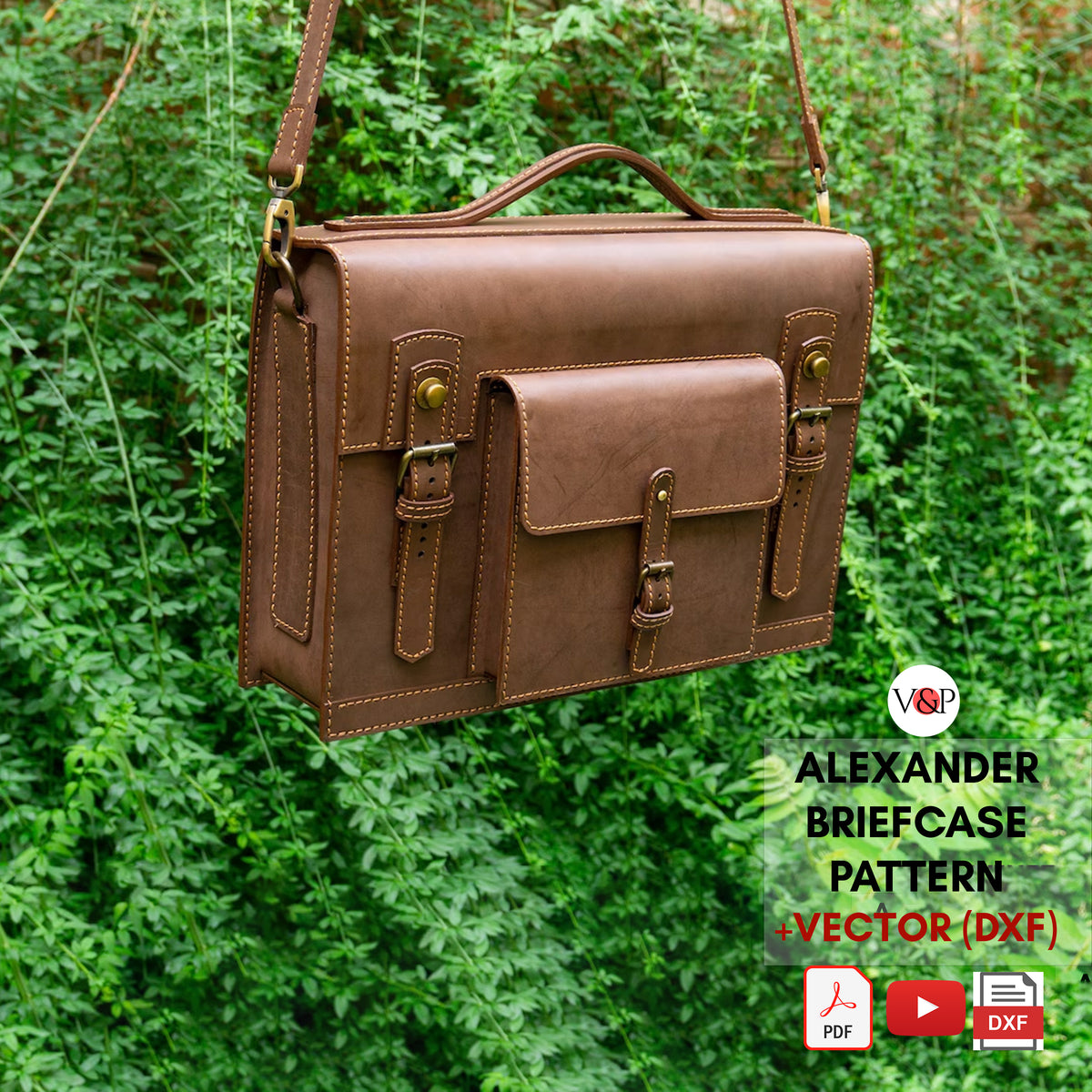 PDF Pattern+ DXF + Video for Alexander Briefcase – Vasile and Pavel ...