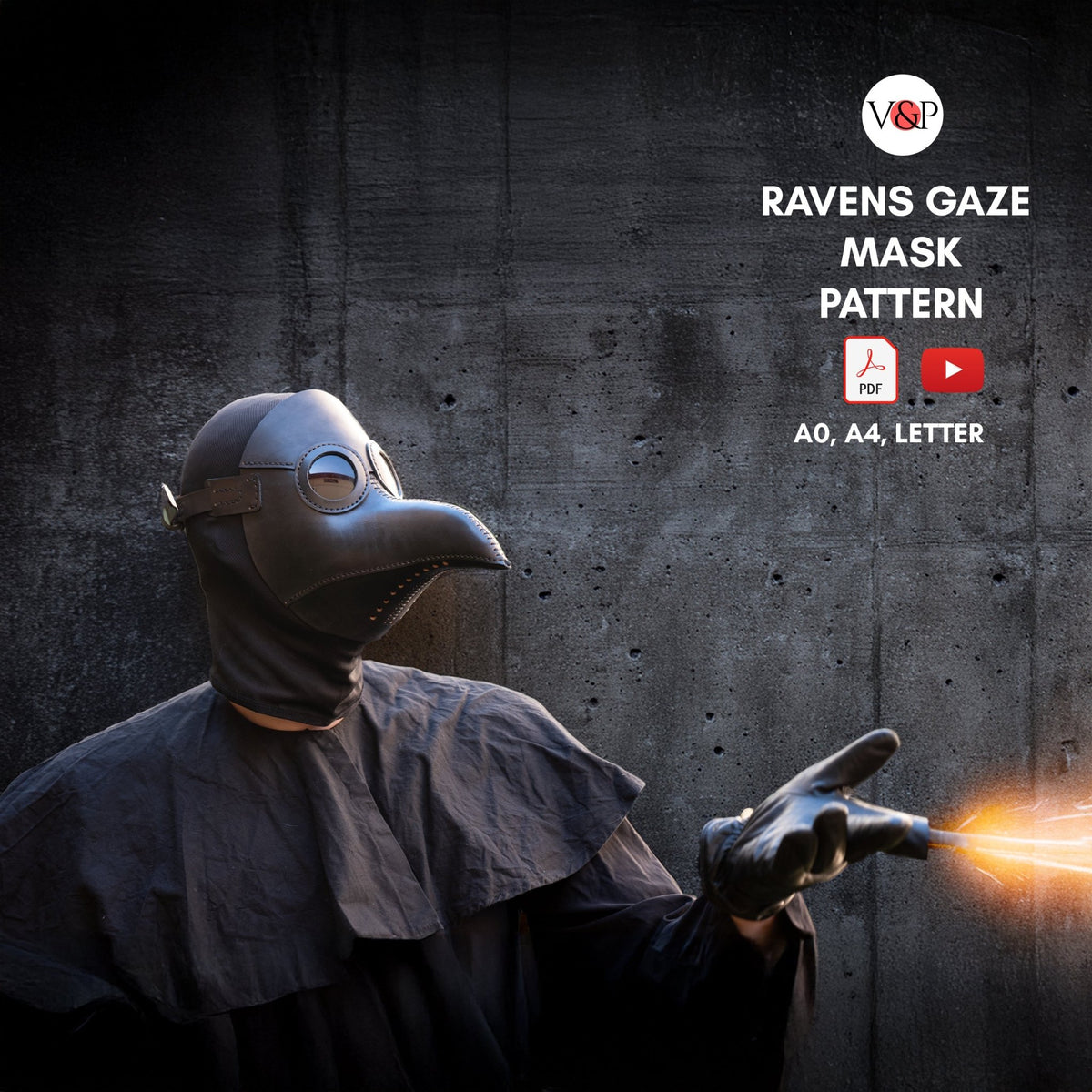 PDF Pattern and Instructional Video for Raven's Gaze Mask – Vasile and ...