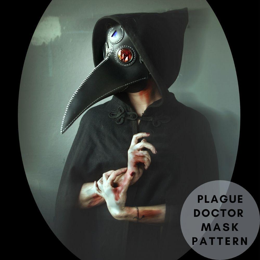 Plague Doctor Mask PDF Pattern & Tutorial – Vasile and Pavel Leather ...